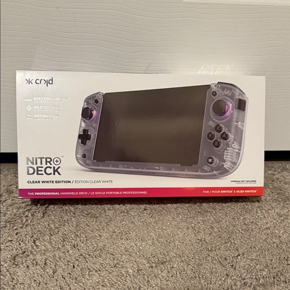 CRKD | Video Games & Consoles | Nitro Deck Transparent White Handheld ...